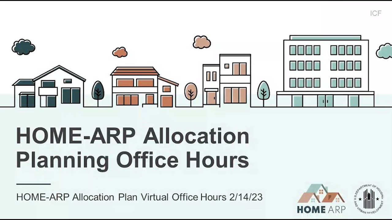 HOME-ARP Allocation Plan Virtual Problem-Solving Clinics - Office Hours