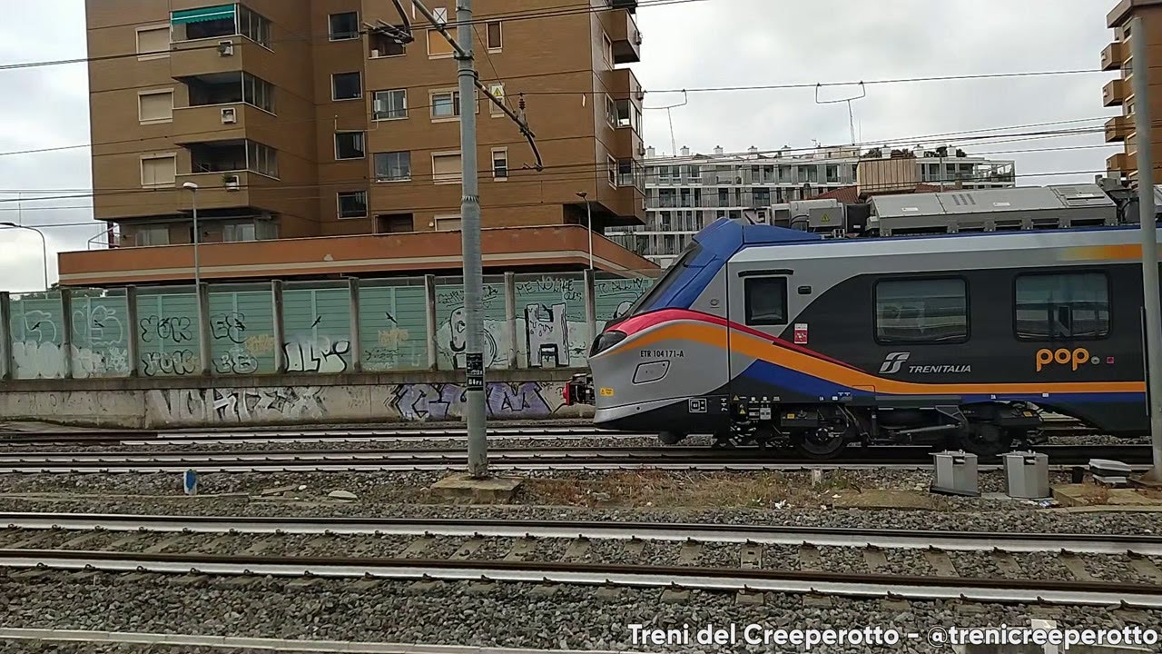 Treno Pop ETR104.171 in transito a Firenze Rifredi (10/10/2023) — Teletype