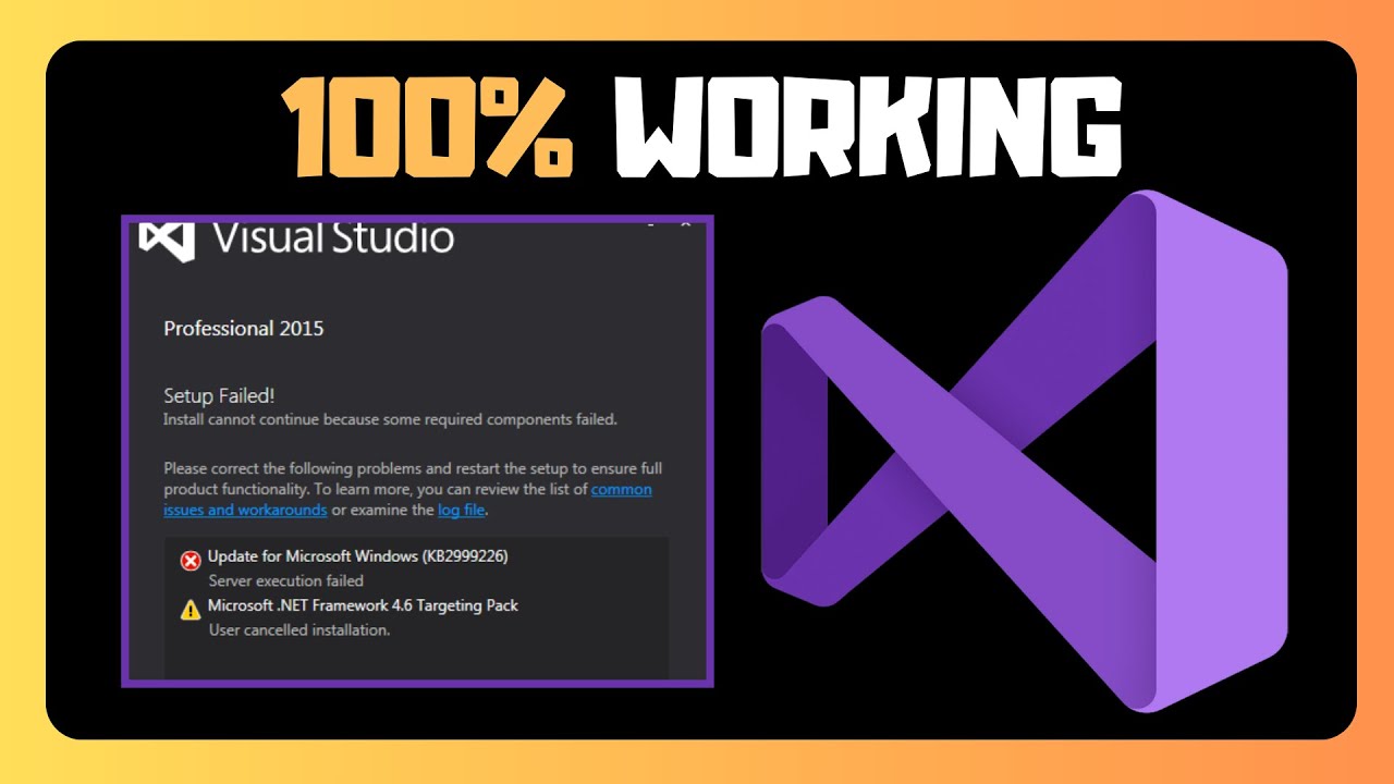 Fixing Visual Studio INSTALLATION ERRORS: Step-by-Step Solutions