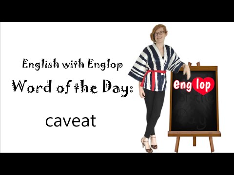 Word of the Day: caveat
