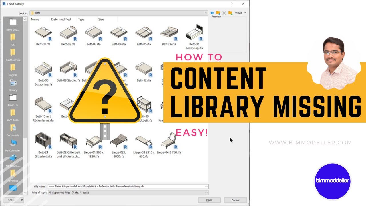[Solution] #Revit Tips: How to Solve Revit Content Library Missing