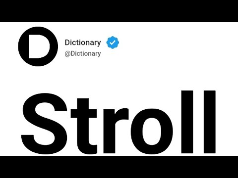 Stroll Meaning In English