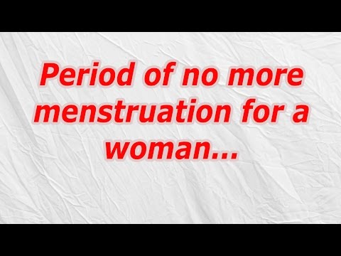 Period of no more menstruation for a woman (CodyCross Answer/Cheat)
