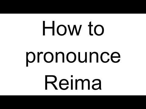 How to Pronounce Reima (Finnish)