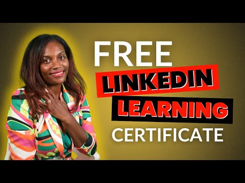 Lovely Marshall answers How do I get a LinkedIn Learning certificate for free?