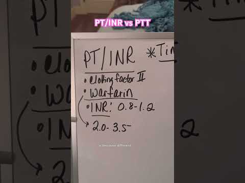 🩸Understanding clotting times: PT/INR vs PTT 🩸#nursing #nursingstudent