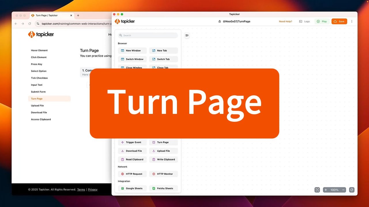 Turn Page | Tapicker