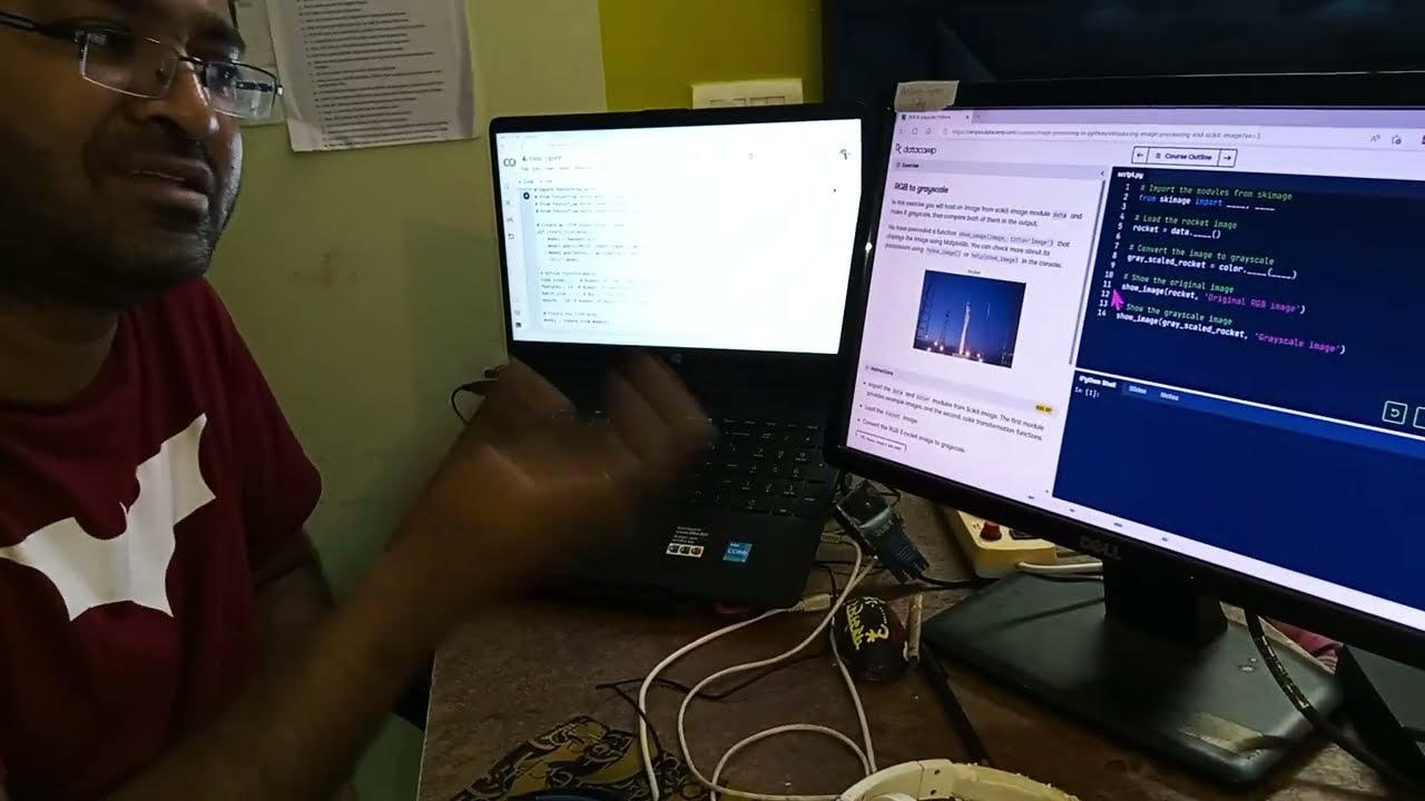 How do software engineers write code with a single laptop?