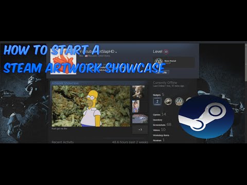 How to setup a steam artwork showcase