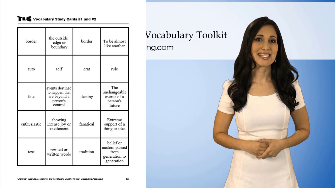 FREE Grade 6 Vocabulary Worksheets, Flashcards, and Test
