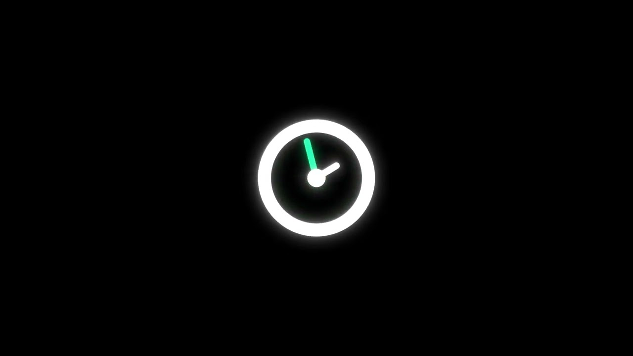 Clock Animated Icon | Free Video Asset