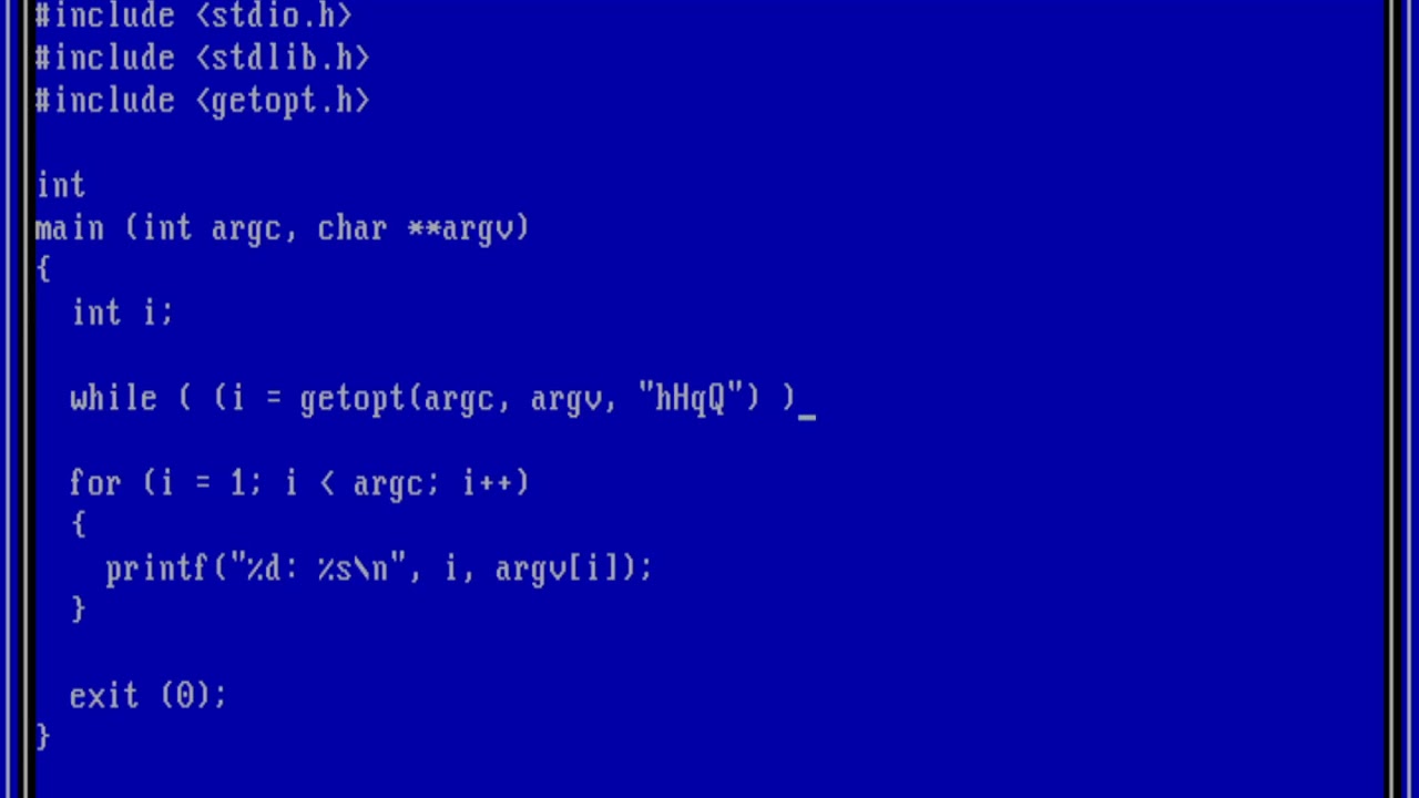 FreeDOS programming - Reading the command line