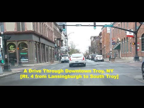 A #drive Through #downtown Troy, NY [Rt. 4 from Lasingburgh to South Troy] #history #urban #travel