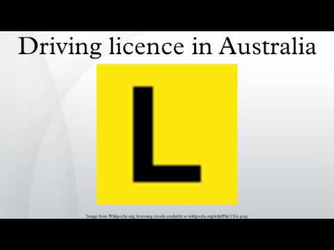 Driving licence in Australia