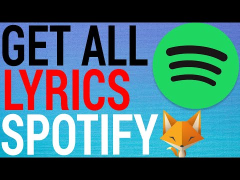 How To See Lryics For All Spotify Songs