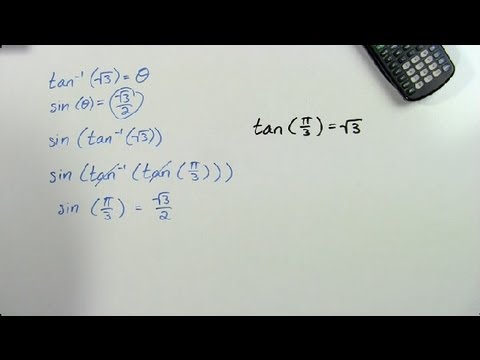 How to Calculate the Sine From an Arc Tangent : Math Problems & Trigonometry