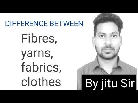 Difference between Fibres,yarns,fabrics and clothes by RS LEARNING