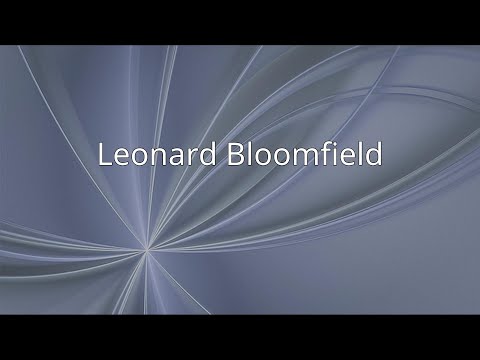 Leonard Bloomfield