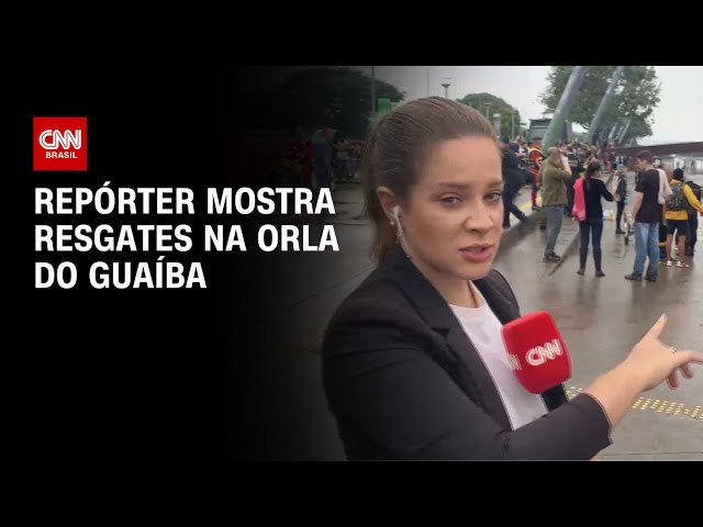 Veja resgates dramáticos na Orla do Guaíba após forte cheia no Rio ...
