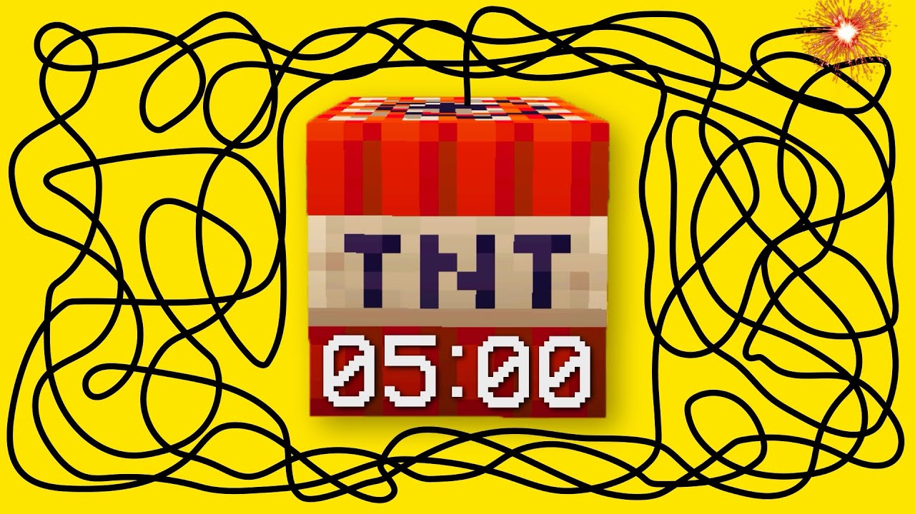 5 Minute Timer ⏲️ MINECRAFT TNT 🧨 💥