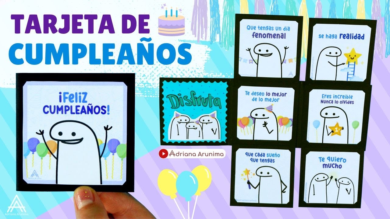 ⭐Expandable birthday card | Original flork card