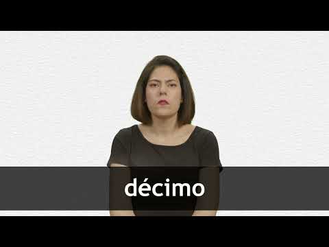 English Translation of “DÉCIMO” | Collins Spanish-English Dictionary