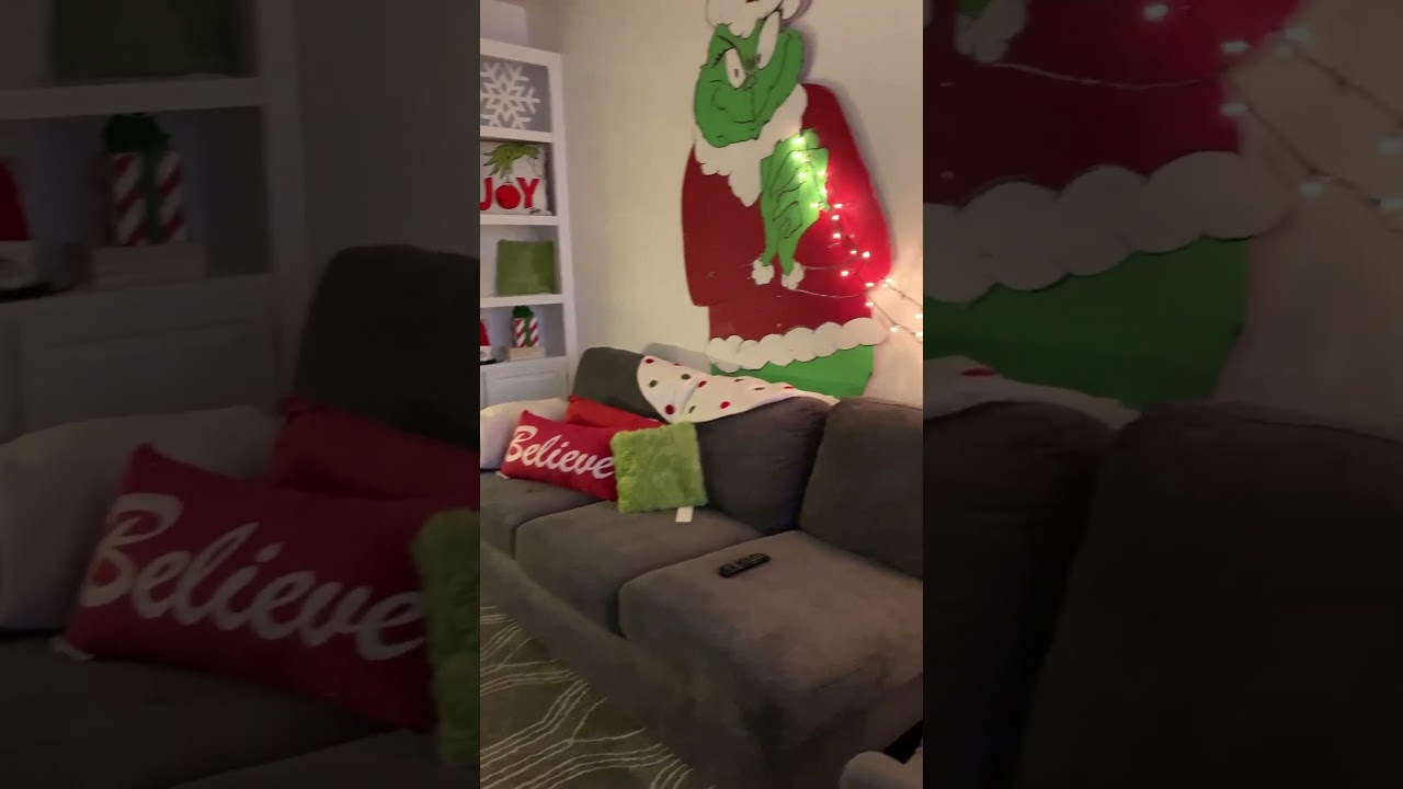 How the Grinch Stole Our Family Room (And We Loved It!) 🎄💚 #christmas #grinchmas #grinchgoesviral