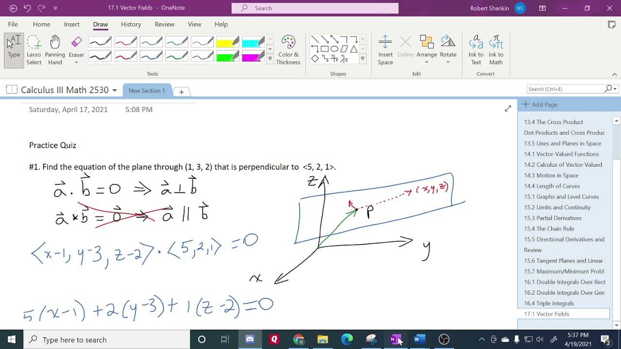 Calculus III Chapter 17 Section 1 Vector Fields