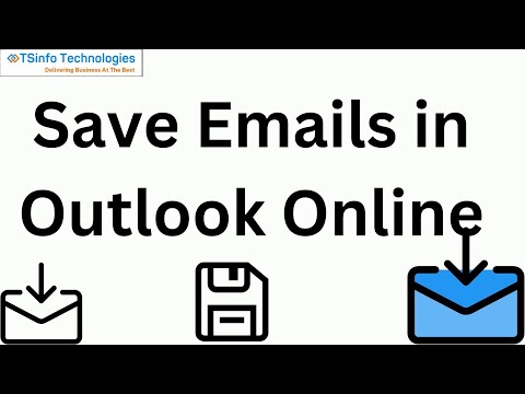 Save Emails in Microsoft Outlook Online | How to download Emails in Outlook Online