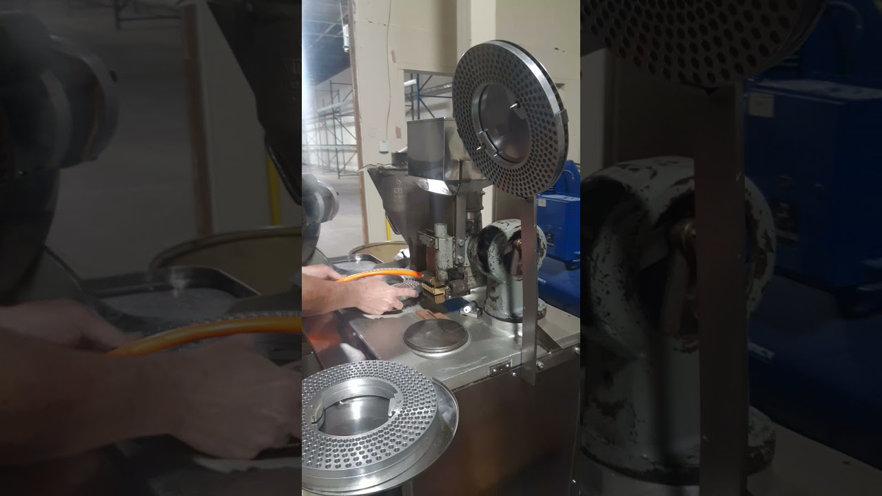 ELANCO Schaefer Model-8 Capsule Filler Operational Testing Video