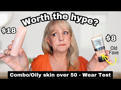 *NEW* ELF HALO GLOW SKIN TINT. Over 50, Combo skin. HONEST review & wear test.