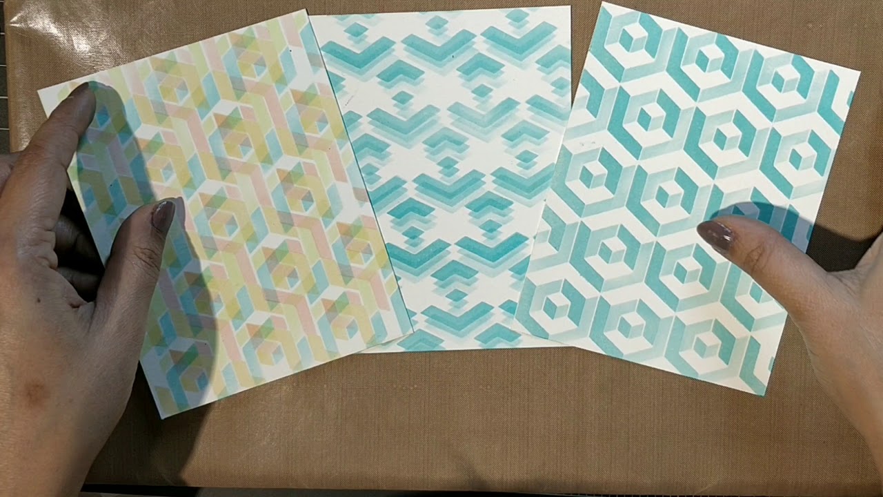 5 ways to use 3D hexagon stencil tutorial