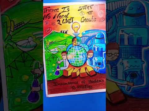 # Importance of modern technology # poster making #art