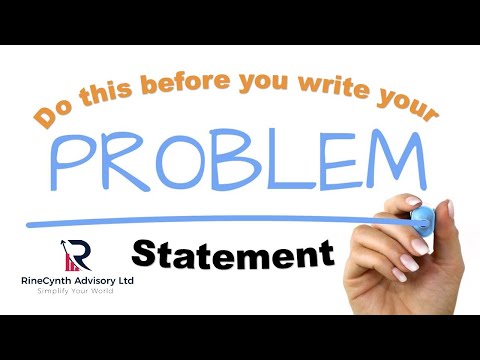 Do this before you write your problem statement!