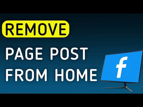 How To Remove A Page Post From Home On Facebook On PC (New Update)
