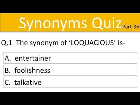 Synonyms 36 | Synonyms and Antonyms |