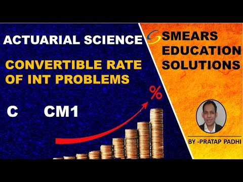 What are convertible and effective interest rates? | Fundamentals ClassC,CM1- Actuarial Mathematics