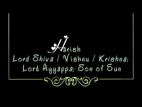 Harish Name Meaning Free To Use