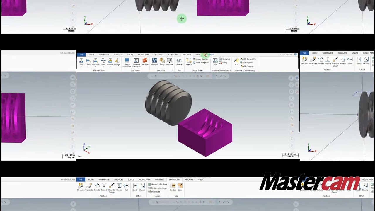 Mastercam-Solid impression