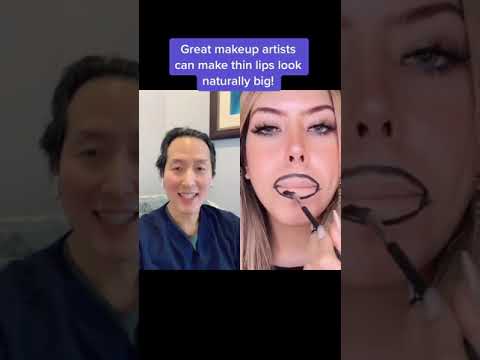 Using Makeup to Enhance the Lips! A Plastic Surgeon Reacts #shorts