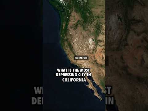 what's the most depressing City in California #california #city #shorts #maps #places #googlemaps