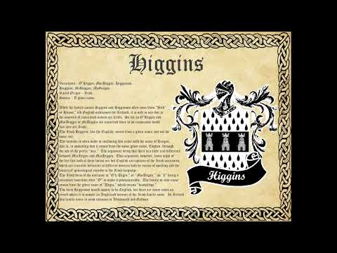 Higgins Surname Family History and Coat of Arms