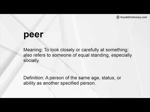 peer Meaning