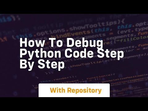 how to debug python code step by step