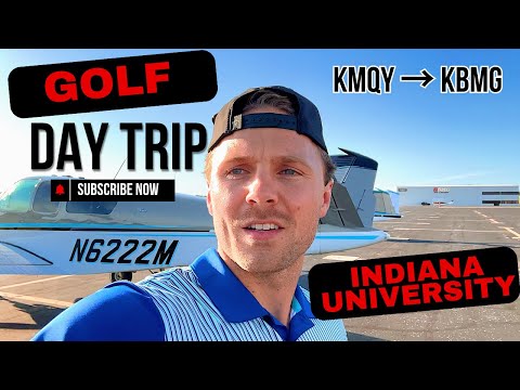 I flew my Bonanza to Indiana University! (Golf day trip to @PFAU course)