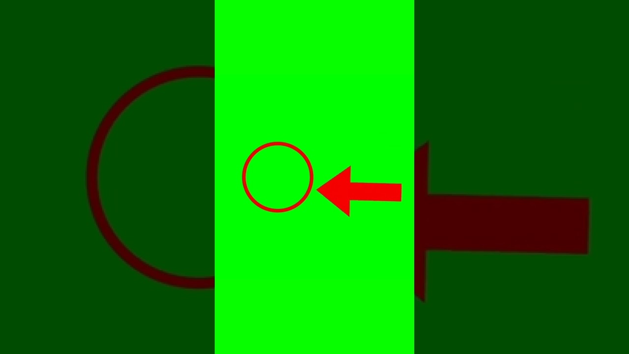 Green Screen Circle with Arrow #shorts #short #greenscreen