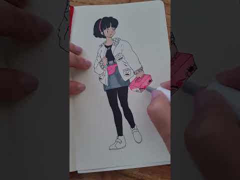Akane - Ranma 1/2 - Marker Process - #fanart #alcoholmarkers
