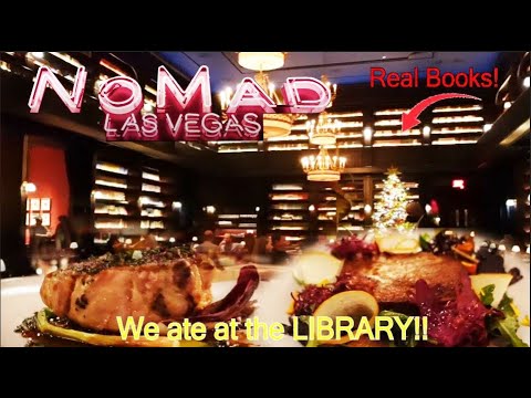 This Las Vegas LIBRARY is a RESTAURANT! Nomad Library | Mon Ami Gabi | Minus 5° Ice Bar 🇺🇲