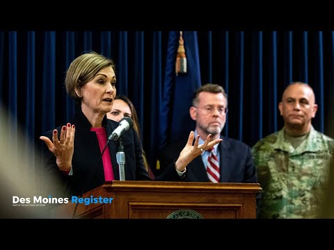 Gov. Kim Reynolds announces first cases of COVID-19 in Iowa (3.8.20)